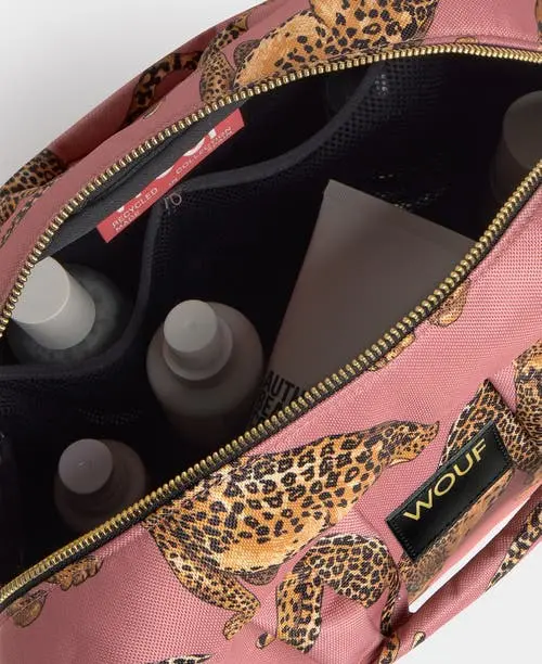 WOUF Leopard Large Toiletry Bag