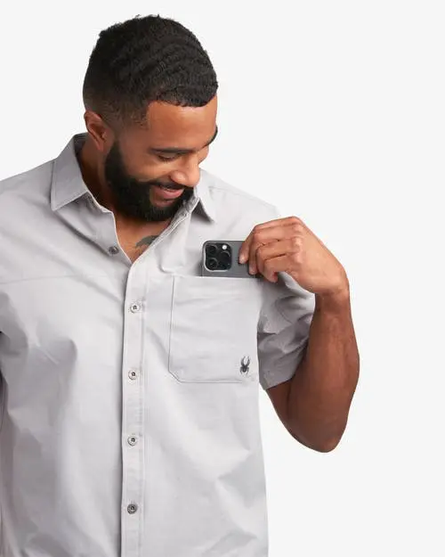 SPYDER Short Sleeve Ripstop - Pewter
