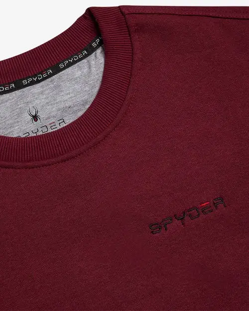 SPYDER Fleece Crew - Mahogany