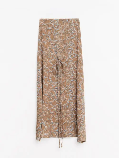 ALAS Low Rise Draped Maxi Beach Skirt