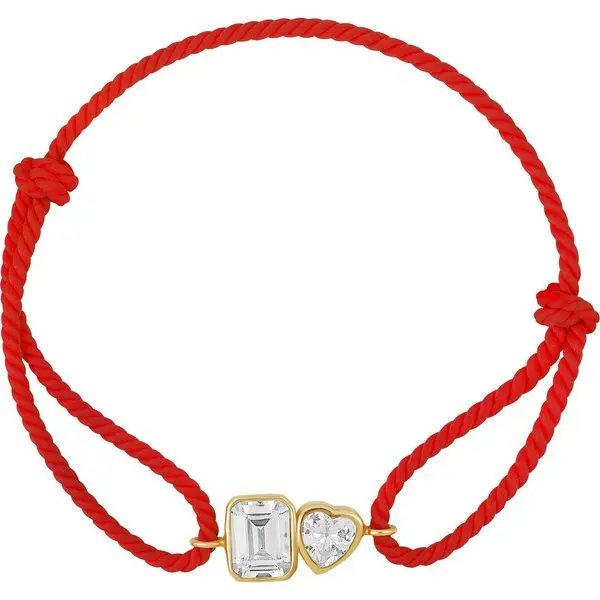 SHYMI Cubic Zirconia Corded Slider Bracelet