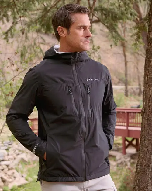 SPYDER Overcast Rain Jacket - Black