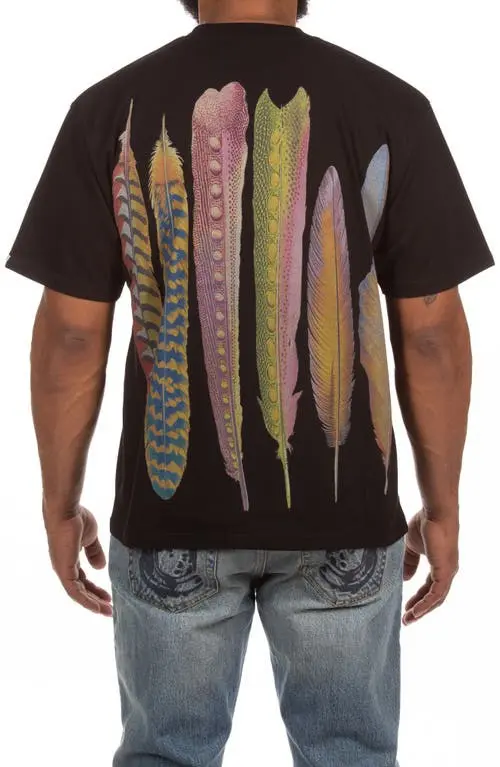 BILLIONAIRE BOYS CLUB Feathers Short Sleeve T-shirt