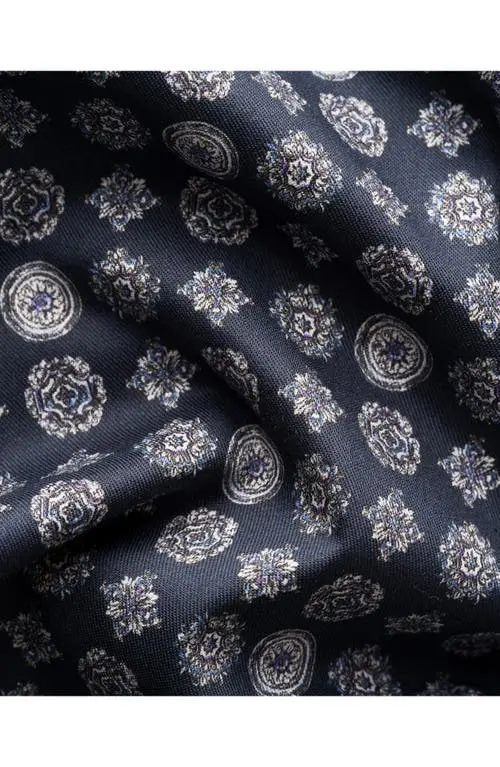 Eton Contemporary Fit Geometric Dress Shirt - Navy