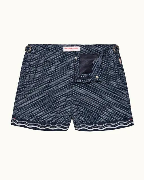Orlebar Brown Setter Shorter Length Printed Swim Shorts In Ocra