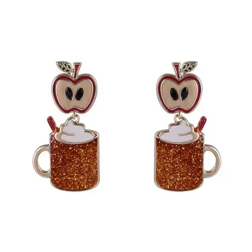 HALLMARK Apple Cider Mug Dangle Earrings