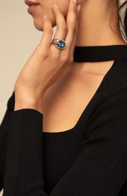 UNODE50 Blue Crystal Ring