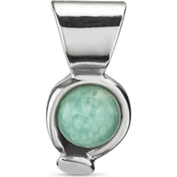 UNODE50 Sterling Plated Charm With Amazonite Stone