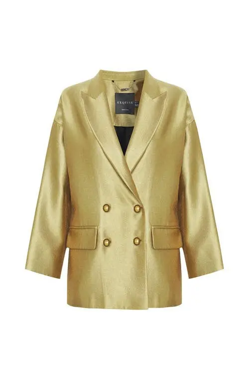 EXQUISE Adale Wrap Front Blazer