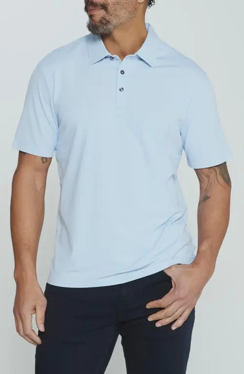 7 Diamonds Reeve Performance Polo - Ice Blue