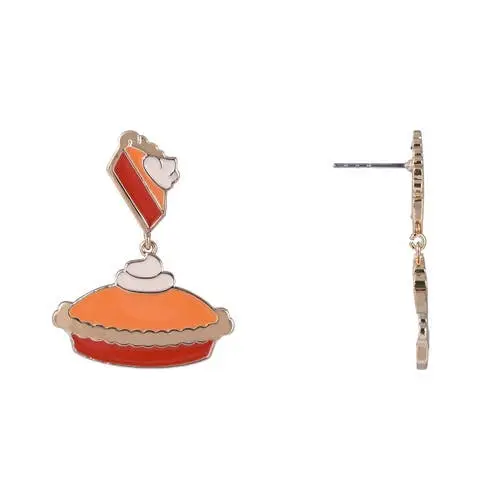 HALLMARK Pumpkin Pie Enamel Drop Earrings