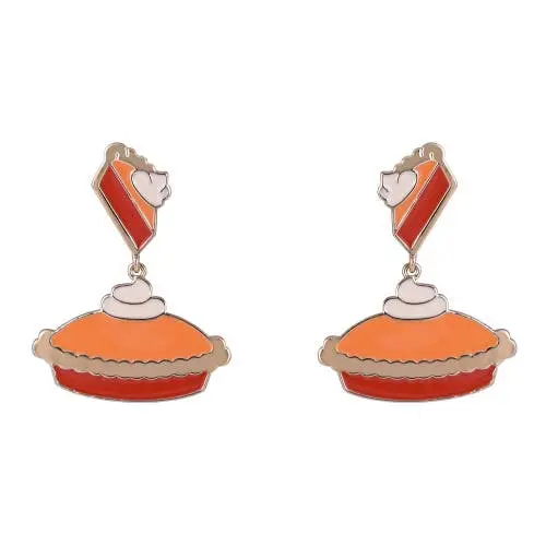 HALLMARK Pumpkin Pie Enamel Drop Earrings