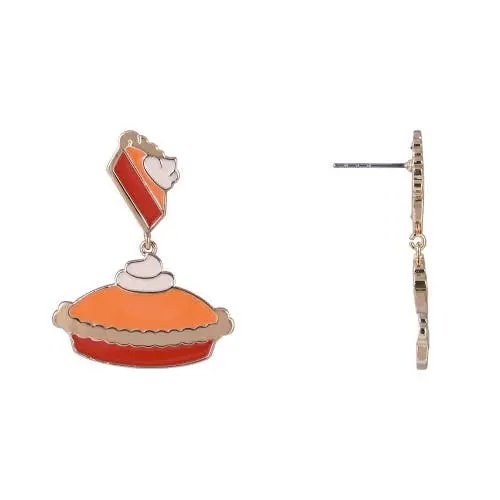 HALLMARK Pumpkin Pie Enamel Drop Earrings