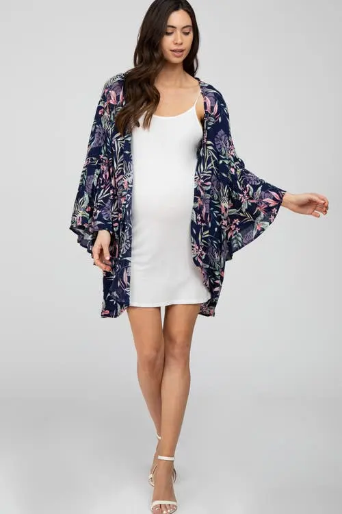PINKBLUSH Floral Bell Sleeve Maternity Cover Up