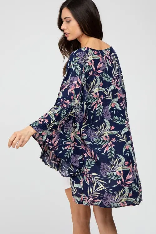 PINKBLUSH Floral Bell Sleeve Maternity Cover Up