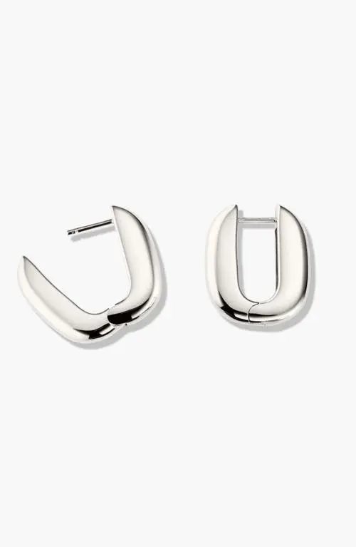 Mejuri Stevie Hoops - Sterling Silver