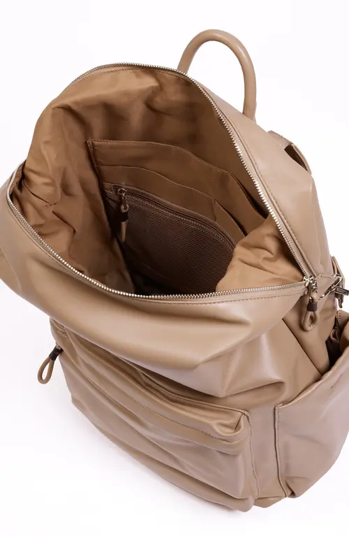 PRACTICE Karma Large Faux Leather Backpack