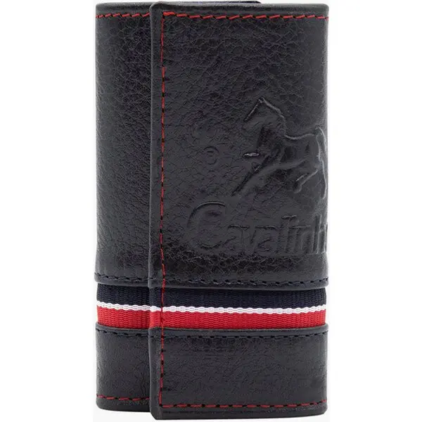CAVALINHO The Sailor Trifold Leather Key Holder Wallet 535 - Navy