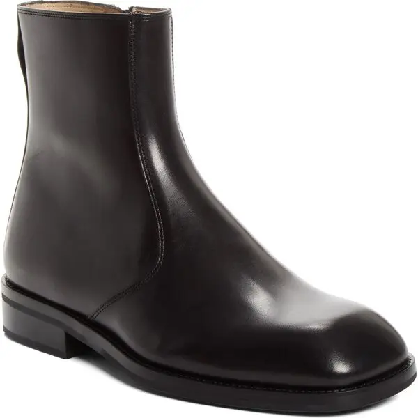 LEMAIRE Zip Ankle Boots - Black