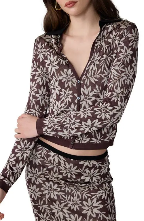 Diane Von Furstenberg Rae Botanical Print Knit Top