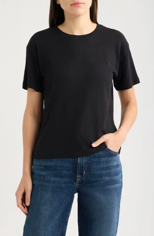 Bella Dahl Relaxed Crewneck T-shirt - Black