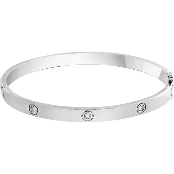 EFFY Diamond Station Bangle - Sterling Silver