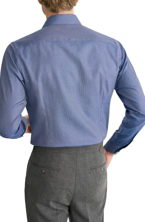 Eton Slim Fit Textured Cotton Dress Shirt