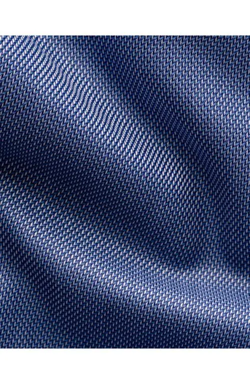 Eton Slim Fit Textured Cotton Dress Shirt