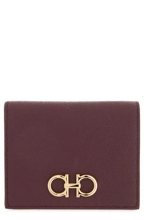 FERRAGAMO Gancini Leather French Wallet