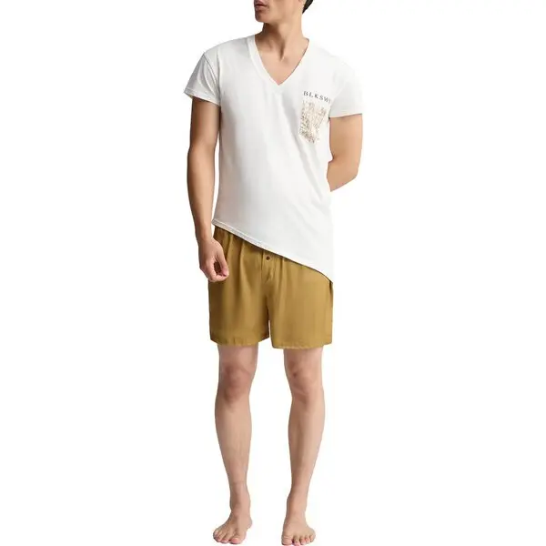 BLKSWN Feathers Short Pajamas Set