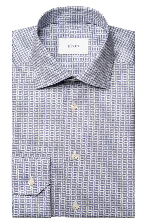 Eton Contemporary Fit Micro Print Shirt