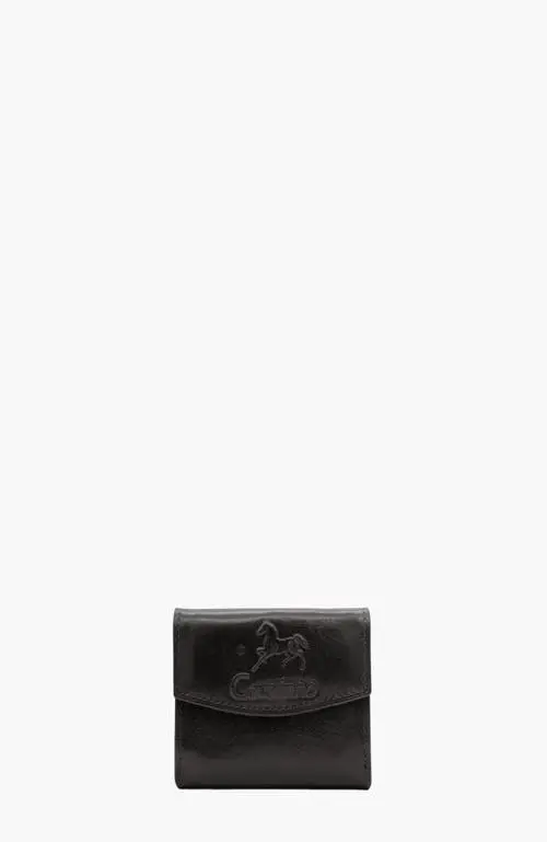CAVALINHO Gentleman Mini Trifold Leather Wallet 530 - Black