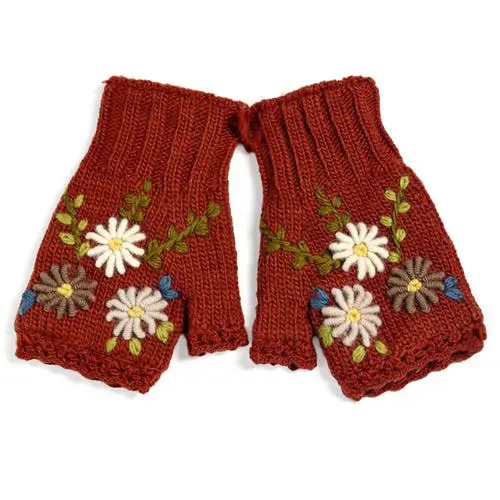 NIRVANNA DESIGNS Bloom Mittens - White