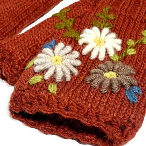 NIRVANNA DESIGNS Bloom Mittens - White