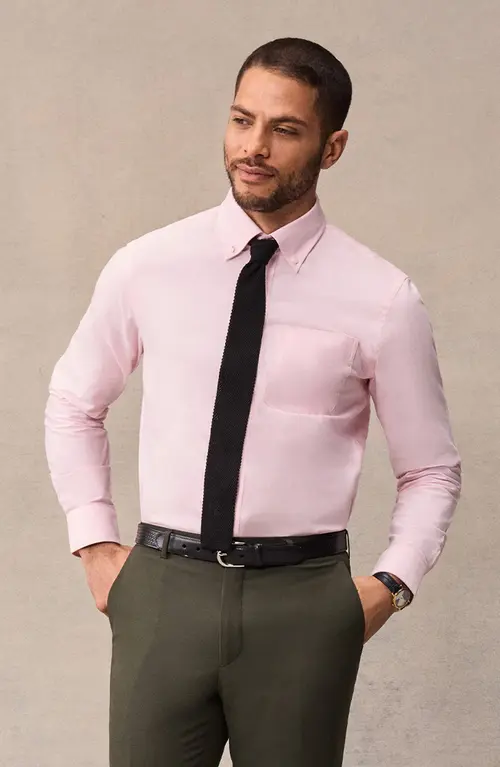 THE BLACK TUX Oxford Shirt - Pink