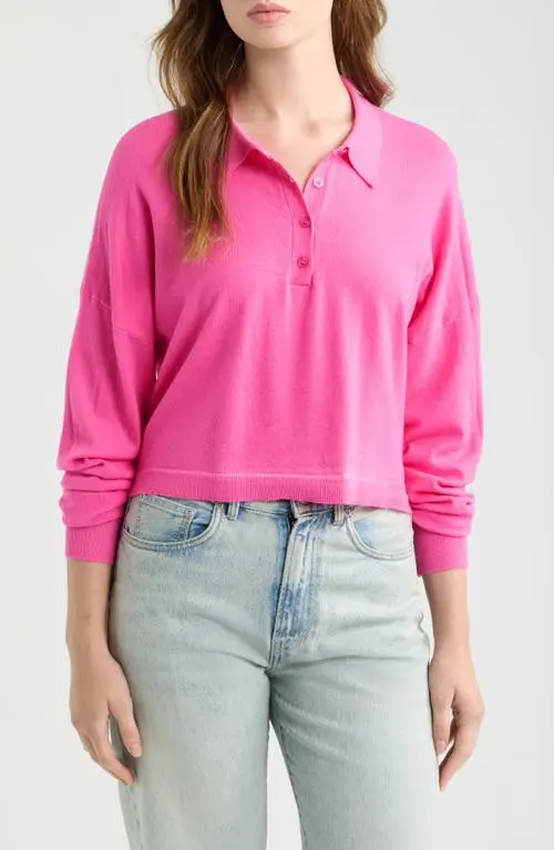 Deluc Floyd Polo Sweater - Fuchsia