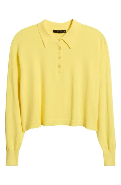 Deluc Floyd Polo Sweater - Lemon