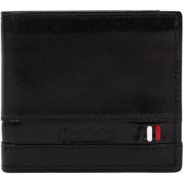 CAVALINHO Di Cavallo Trifold Leather Wallet 529 - Black