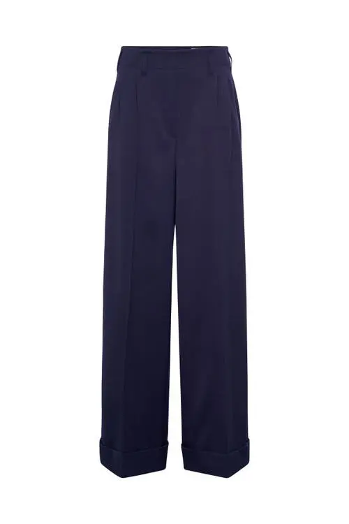 MAISON COMMON Wide Leg Pants With Cuff