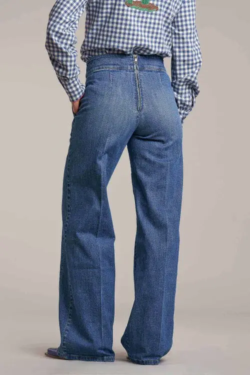 MAISON COMMON Sailor Jeans With Decorative Buttons