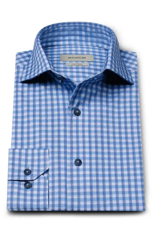Bugatchi Devon Ooohcotton® Tech Check Long Sleeve Shirt