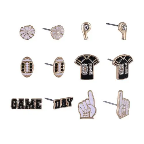 HALLMARK Game Day Earring Set 6 Pairs