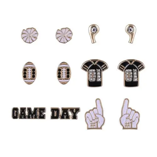 HALLMARK Game Day Earring Set 6 Pairs