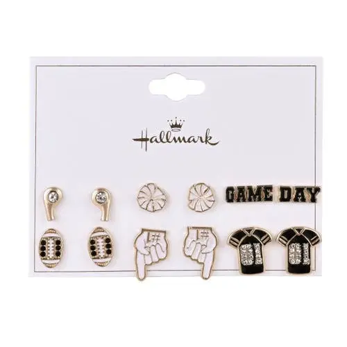 HALLMARK Game Day Earring Set 6 Pairs