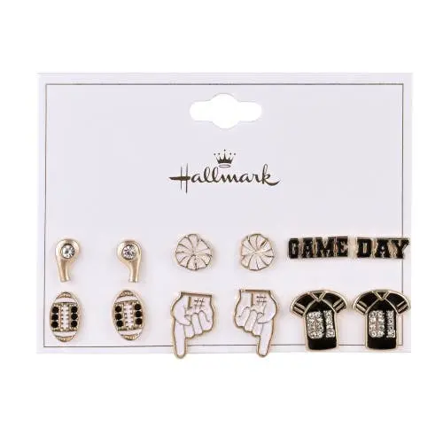 HALLMARK Game Day Earring Set 6 Pairs