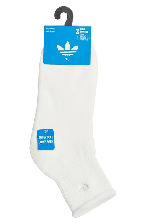 Adidas Comfort Cushioned 3-pack High Quarter Socks