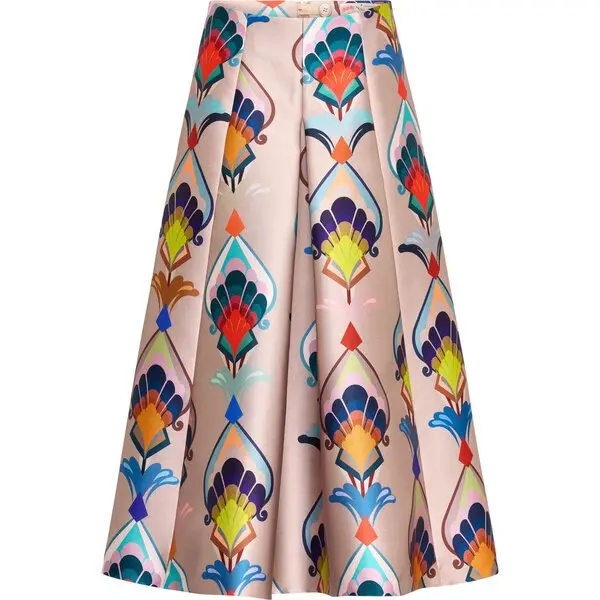 MAISON COMMON Printed Mikado Skirt