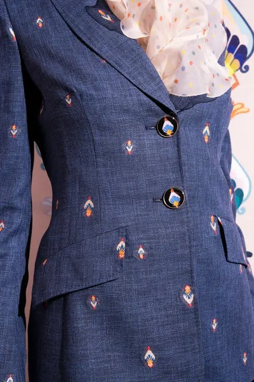 MAISON COMMON Jeans Jacquard Blazer