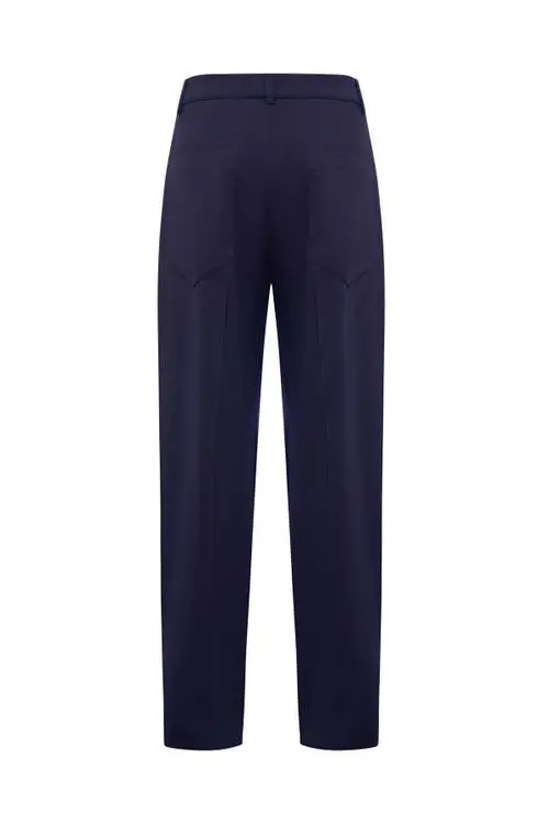 MAISON COMMON Cotton Wool Barrel Pants