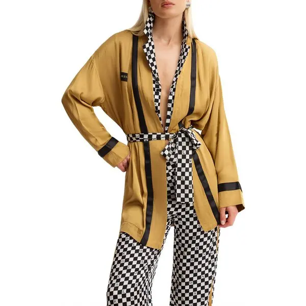 BLKSWN Swn Love Silk Robe - Gold